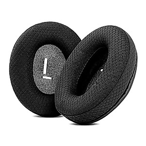 TaiZiChangQin ZX770BN Ear Pads Ear Cushions Replacement Compatible with Sony MDR-ZX770BN MDR-ZX770BT MDR-ZX780DC Headphone (Fabric Earpads Black)