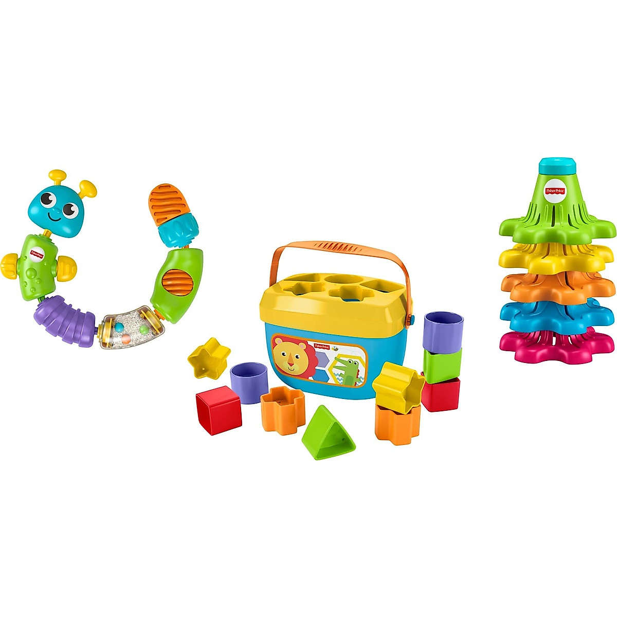 Fisher-Price Sort, Snap & Spin Infant Toy Trio Gift Set