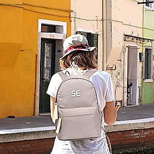 Otbjmbx Classic School Backpack, Lightweight Casual Daypack Unisex Bookbag Waterproof Travel Rucksack for School Travel, Fashion School Bags for Teen Girls Boys Men Women (Gray)