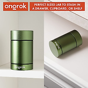 ONGROK Aluminum Storage Container, 180ml, Air Proof Jar to Preserve Smell and Aroma