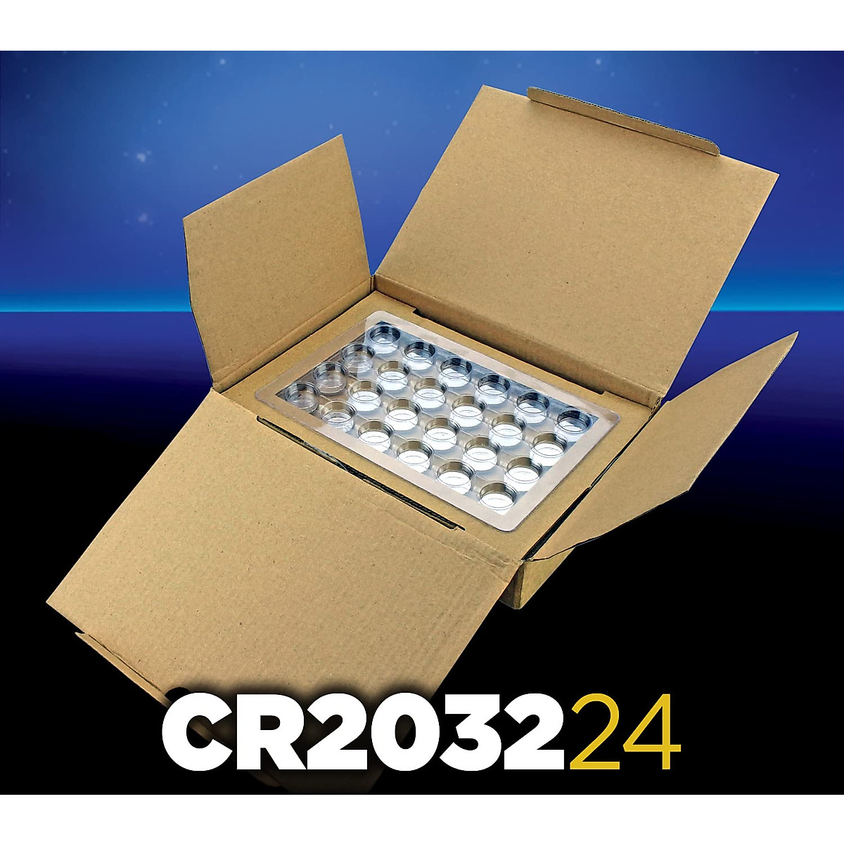 ACDelco 24-Count CR2032 Batteries, Lithium 3V Coin Cell Button Battery Pack for Watch and Small Electronics, 5 Year Shelf Life