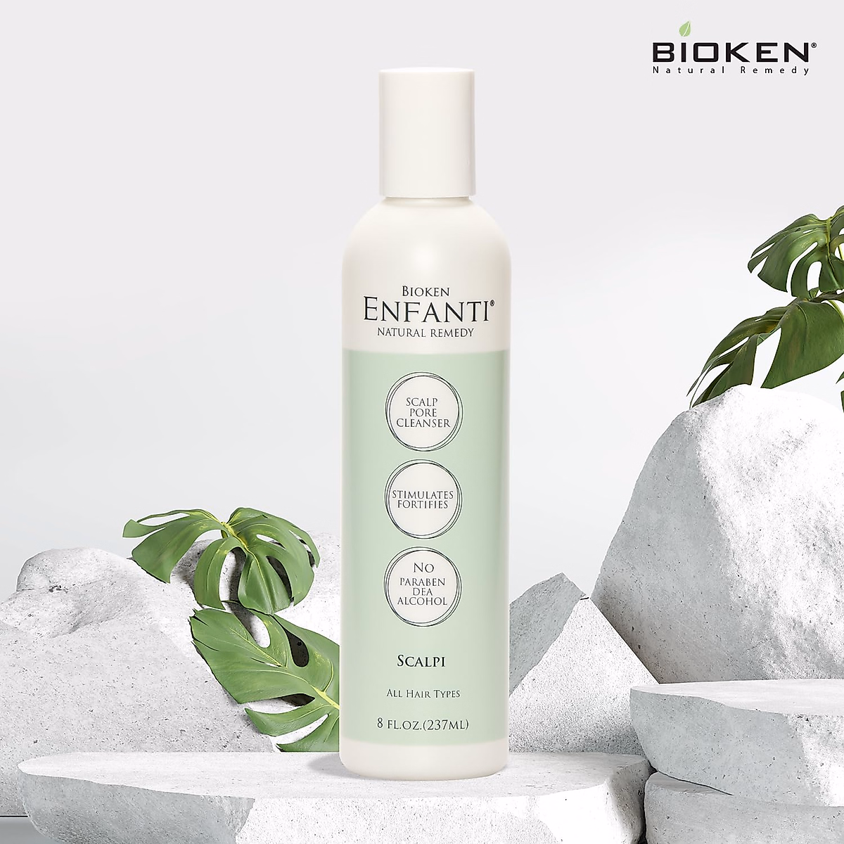 Bioken Enfanti Intensive Scalpi Scalp Cleanser – Cream Type 8 oz Deep Cleanse Soothes Dry Skin Scalp Care Removes Excess Sebum Promote Hair Growth