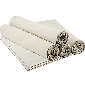 Pottery Burlap Canvas Fabric Canvas Fabric by The Yard 5Feet Long Cotton Muslin Fabric Potters Clay Artists Sewing Material Pottery Table Cloth Table Runners Decor Weed Barrier Plant Cover Tree Wrap