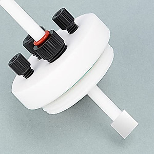 stonylab Platinum Sheet Electrode, 99.99% Purity 10x10x0.1mm Pt Plate Electrode Platinum Foil Electrode with PTFE Body