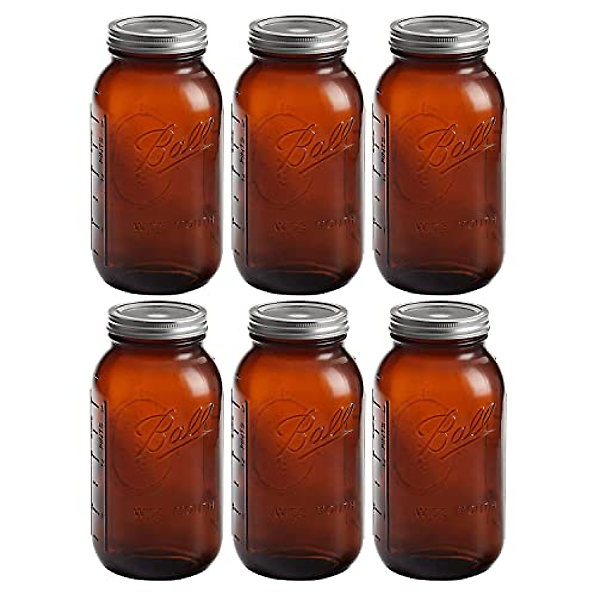 JAR CANNING AMBR 1/2GAL