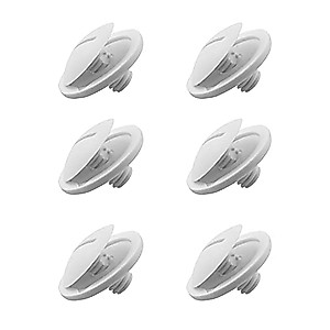 BAIRONG 6pcs Plastic Wheel Screws Replacement for Polaris Pool Cleaner 180/280 and 6pcs Washers Pool Cleaner Replacement Parts C55 C-55, White