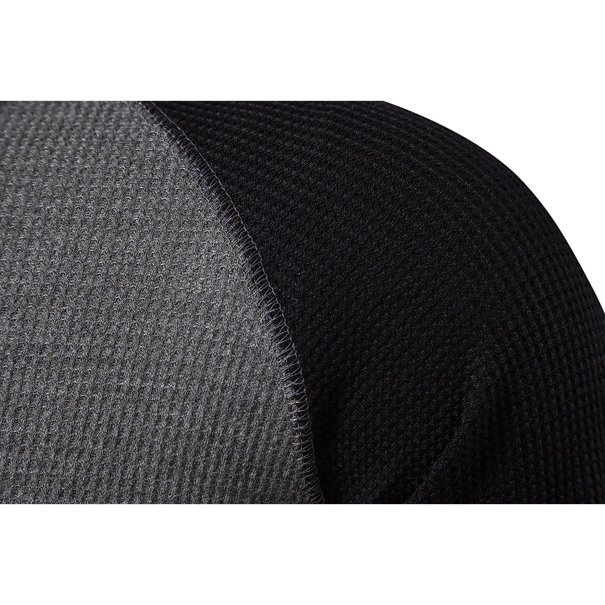 MUSE FATH Men’s Waffle Authentics Long Sleeve Henley Shirt Casual Button Placket T-Shirt-Dark Grey-L