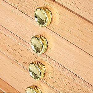 MEEDEN 4-Drawer Artist Supply Storage Box - Portable Foldable Multi-Function Beech Wood Artist Pencil & Brush Storage Box with Drawer & Compartments for Pastels, Pencils, Pens, Brushes, Stamp