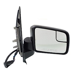 Kool Vue Passenger Side Power Mirror for Ford Transit Connect 2011-2013 With Spotter Glass Textured Built From October 4 2010