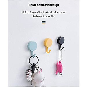 40 Pack ,Wall Hooks for Hanging, Self adhesive hooks Removable wall hangers Hooks for Office Bathroom Kitchen Waterproof and Oil Proof Without Nails