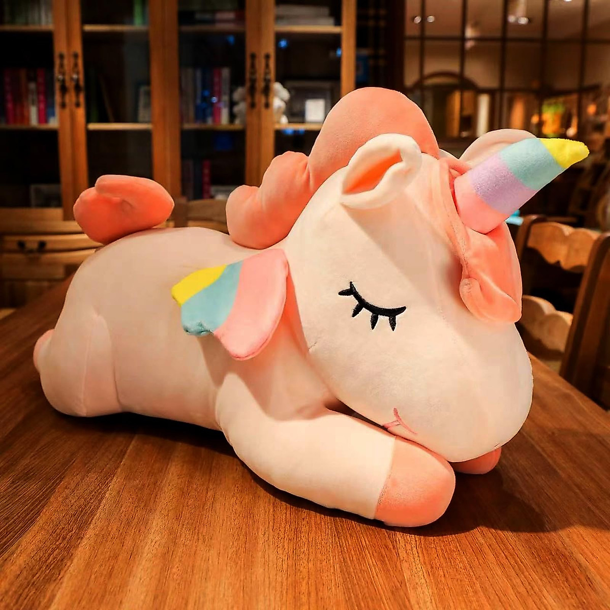 YUCHNG Pink Unicorn Plush Toy Unicorn Stuffed Animal Soft Plush Pillow 11 Inch, Plush Unicorn Birthday Gift Soft Plush Toy, Gift for Children, Friends