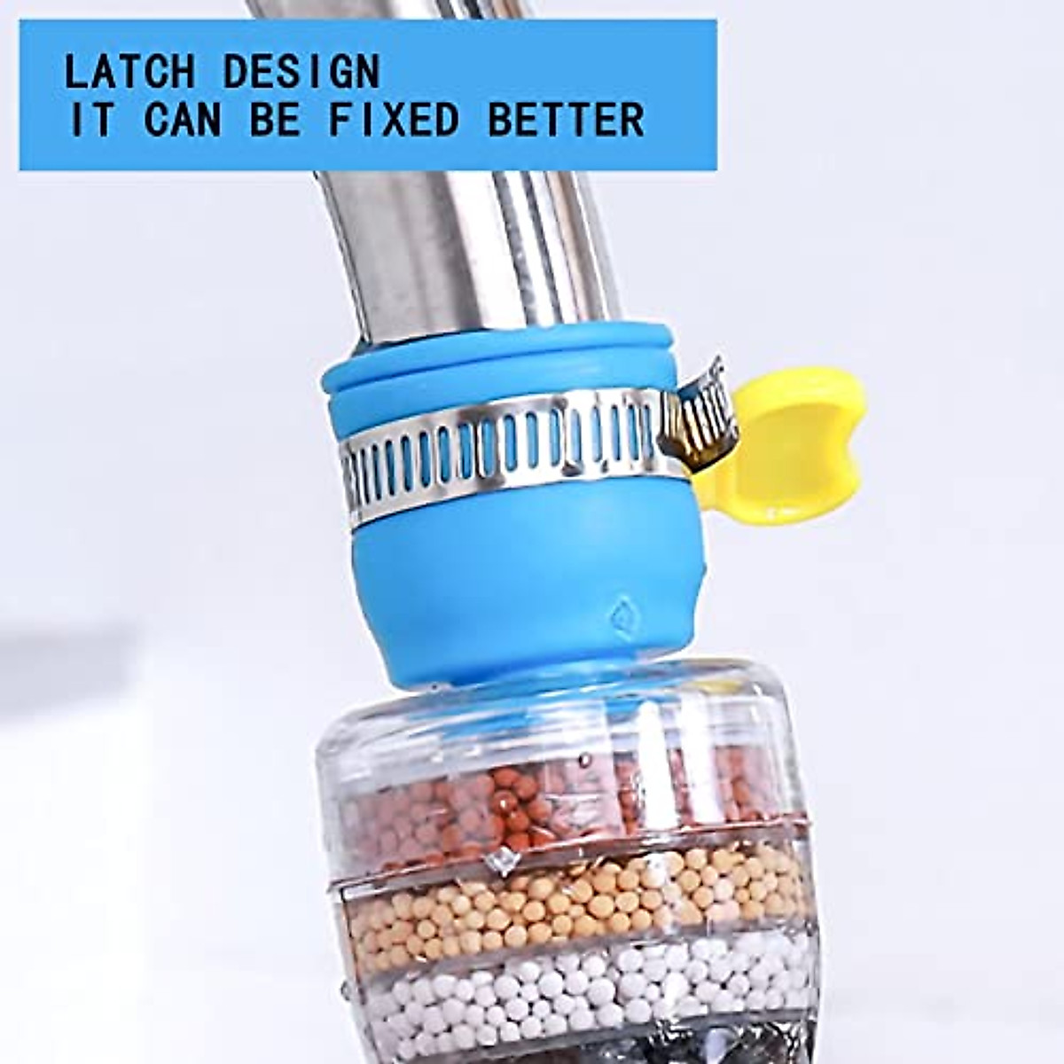 Faucet Water Filter,Universal Interface Faucet Filter Kitchen Home Water Purification Universal Water Saving Water Filter,Faucet Water Filter for Kitchen Sink (A)