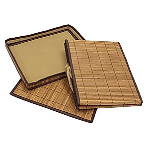 Seta Direct, Brown Natural Bamboo Storage Organization Box with Lid [1 Pack]