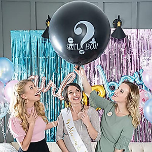 SMIRLY Gender Reveal Decorations Set - Baby Gender Reveal Party Supplies, Gender Reveal Party Decorations, Baby Gender Reveal Ideas, Gender Reveal Balloons Boy or Girl Gender Reveal Party Supplies Kit