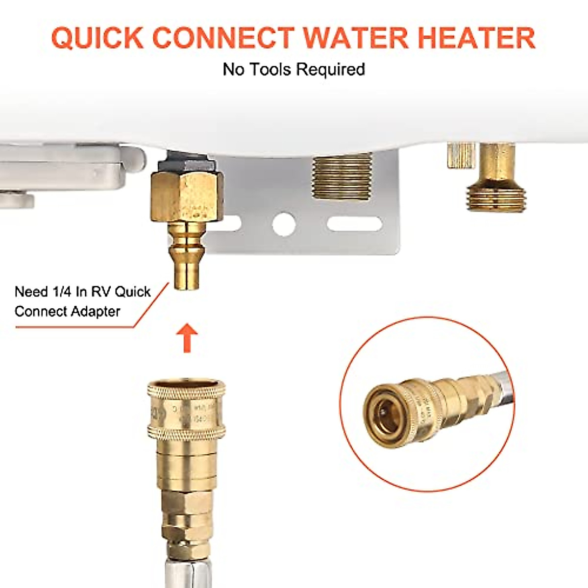 Camplux 5 Ft Quick Connect Propane Hose with Regulator, 1/4" Female Quick Connect, Fit for LP Fire Pit, Heater, Gas Grill, Olympian 5100, 5500 RV Grill