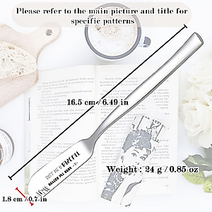 The Only Thing Better Than Butter Is More Butter Funny Butter Knife, Engraved Stainless Steel Peanut Butter Spreader Cream Cheese Knives, Novelty Anniversary Christmas Gifts for Bread Toast Lover