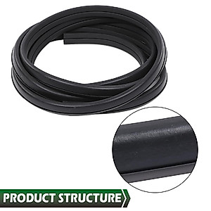 GRAND ORANGE Rubber Door Seal Weatherstrip Pair Compatible with Ford Bronco 1978-1979, Fits Ford F100 F150 F250 F350 Truck 1973-1979