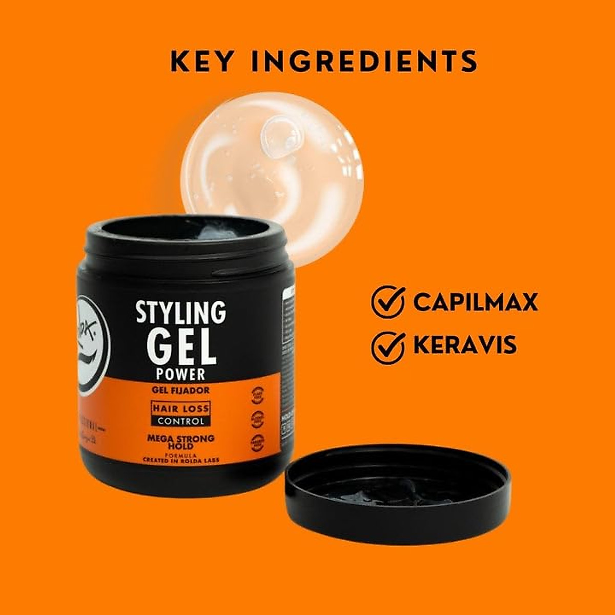 Rolda Power Styling Gel Hair Loss Control 17.6oz