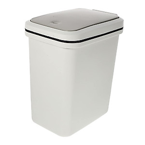 Amosfun Push Trash Can Car Trash Bin Trashcans for Car Trash Can for Car Bathroom Trash Can Car Trash Cans Kitchen Trash Car Trashcan Flip Storage Rack Office Push Type Plastic
