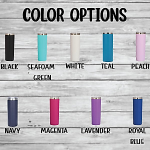 LegacyCuts Customizable Skinny Tumbler for Salon, Technician, Artist, Cup for Retirement, Gift for Manicurist, Nail Tech Appreciation