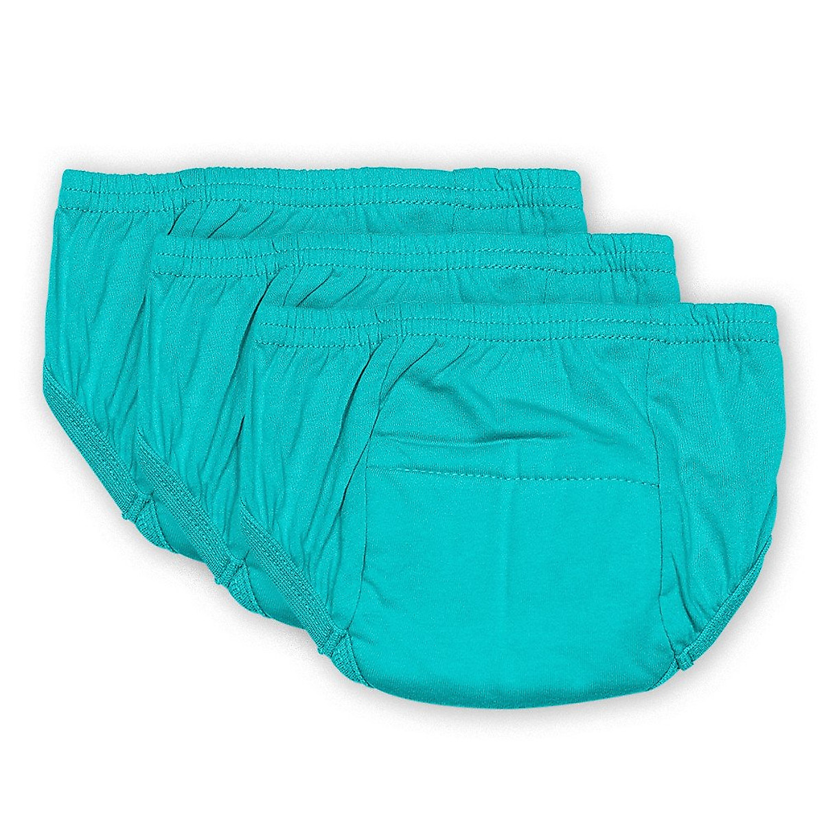 Tiny Trainers ORIGINAL - small cotton training pants, 3-pack (18 months, Aqua Blue)