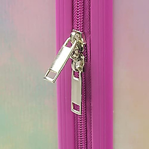 FUL Disney Minnie Mouse 21 Inch Kids Rolling Luggage, Hardshell Carry On Suitcase with Wheels, Pink