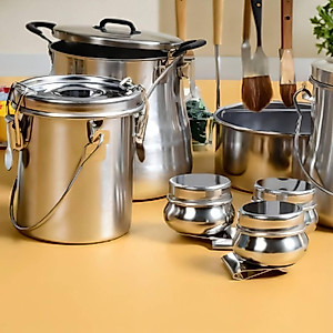 Paint Brush Washer, Stainless Steel Paint Brush Cleaner with Double Dipper Container Cup Paint Brush Holder Paint Brush Cleaner Rinse Cup