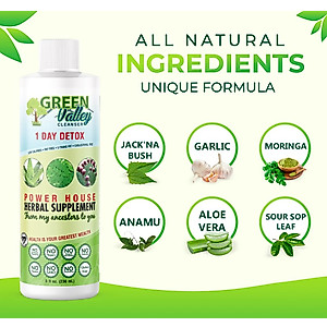 1 Day Colon Liquid Cleanse Formula and Liver Detox - Vegan Friendly, Helps Healthy Digestion, Gut Support, Boost Energy Levels and Bowl Movements | 8 Fl Oz