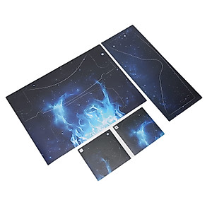 VGEBY VR Glasses Skin Stickers,Protective Skin Decals PVC Removable Glasses Sticker Controller Skin Stickers for Quest 2 Accessories (Blue Fire ) Other Children'S Outdoor Toys