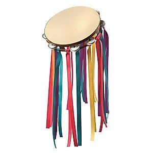 Amscan Festival Tambourine, One Size, Multicolor