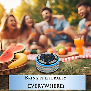 Johns Avenue Bluetooth Shower Speaker with Zippered Travel Case Newest Version 5.0 - Certified Waterproof - Wirelessly Pairs Easily to All Your Bluetooth Devices - with GRAY TRAVEL CASE