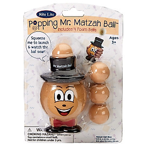 Rite Lite Delightful Popping Mr. Matzah Ball - Educational & Fun Toys for Kids and Adults That Remind You of Grandmas Matzo Ball Soup