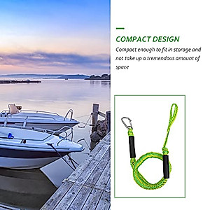 BESPORTBLE 3pcs Boat Rope Ties That Tether The tethering Heavy Duty Bungee Cords Marine Accessories for Boats Dock Rope Dock Lines for Boat Docking Long Hook Rope Boat Accessory with Hook
