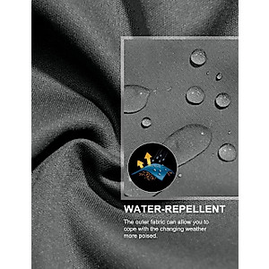 Little Donkey Andy Men's Softshell Vest, Lightweight Golf Vest Windproof Sleeveless Cycling Jacket for Running, Hiking (Pure Grey M)