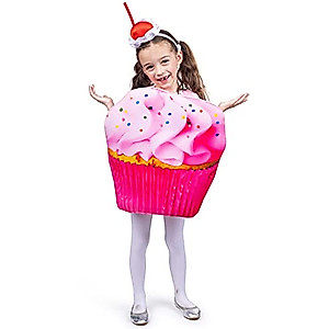 Dress Up America Cupcake Costume For Kids - Sugar Sweet Pink Cupcake Costume (Medium 8-10/Large)