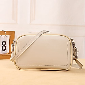 Small Crossbody Bags For Women Phone Wallet Fashion Bag Unisex Large Capacity Bag Fashion Portable Black Messenger Bag(White,One Size)