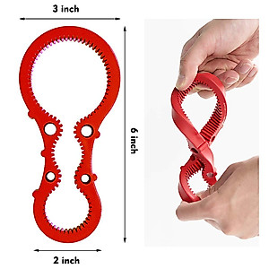 3 in 1 Silicone Multi-function Jar Opener Bottle Opener Anti-slip Bottle Lid Opener Kitchen Twist Tool Opener for Various of Kitchen Cans, Bottles Pops for Weak Hands and Seniors with Arthritis - Blue