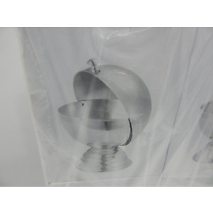 Winco 20 Ounce Sugar Bowl with Roll Top, Set of 6