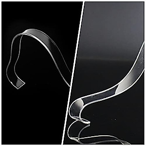 Shelf Bracket 20 Pcs Acrylic Clear Sandal Shoes Display Racks Stand Inserts Holders Shoe Support for Womens Shoes (Transparent) Clear Heels