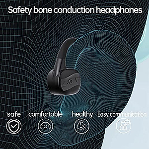 Bone Conduction Headphones, RALYIN MP3 Player, IPX7 Waterproof Headphones with Built-in 8G Memory/Microphone, Open Headphones Wireless Sports Bluetooth Headphones, Suitable for Work, Running, Driving