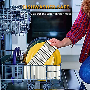 Taco Holder, Taco Stand, Taco Holders Set of 4, Stainless Steel Taco Rack with Handles, Each Metal Taco Tray Plates Holds Up to 2 or 3 Hard or Soft Taco Shells, Oven Grill and Dishwasher Safe