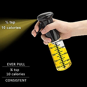 Olive Oil Sprayer for Cooking, 200ml Glass Oil Sprayer Mister, Olive Oil Spray Bottle, Refillable Food Grade Oil Vinegar Spritzer Sprayer Bottles for Kitchen, Widely Used Air Fryer, Salad, Baking