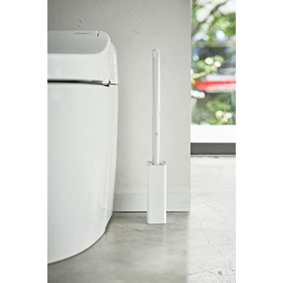 Yamazaki Home Vertical Toilet Wand Stand, No Assembly Req.