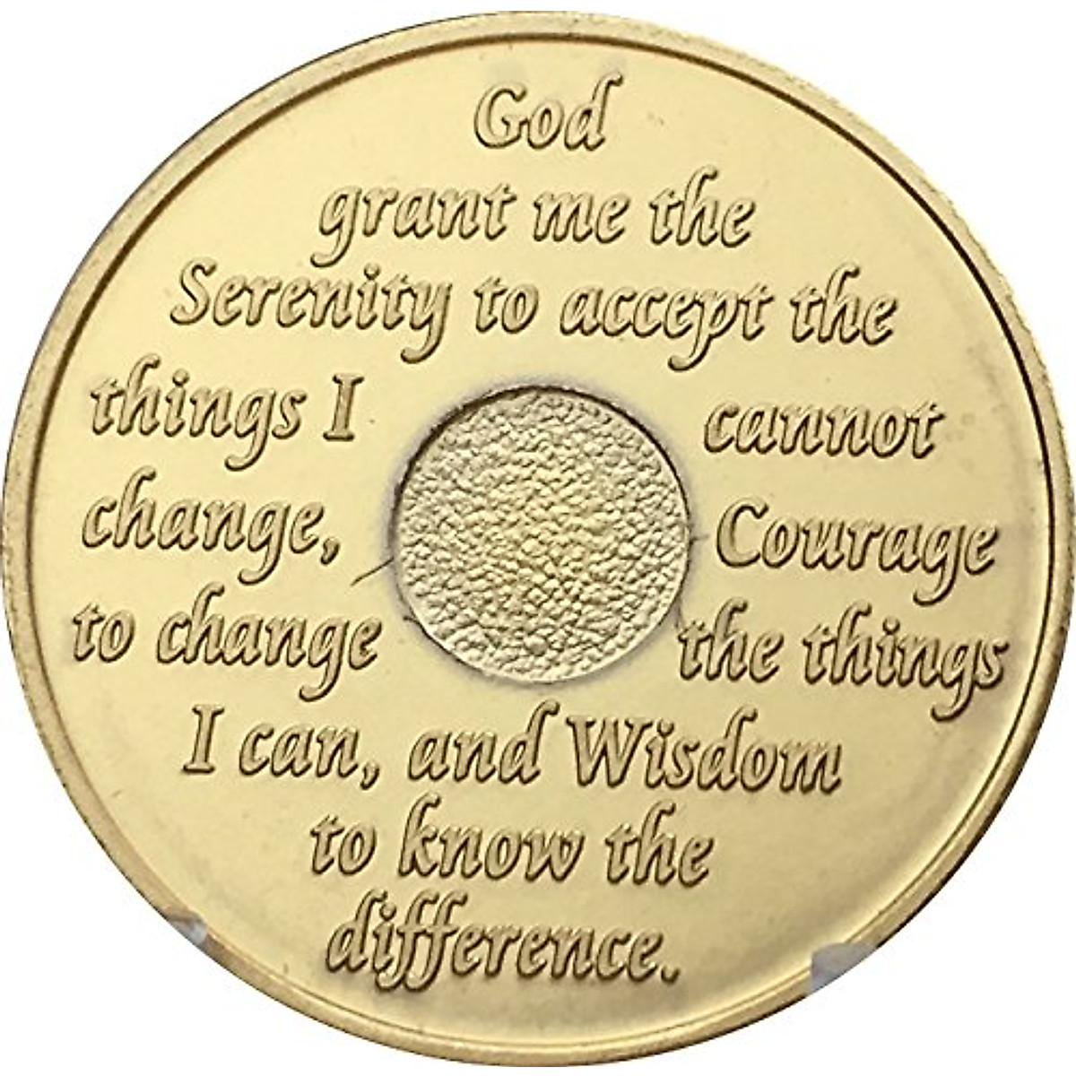 19 Year AA Medallion Camo Gold Plated Anniversary Chip Camouflage Color