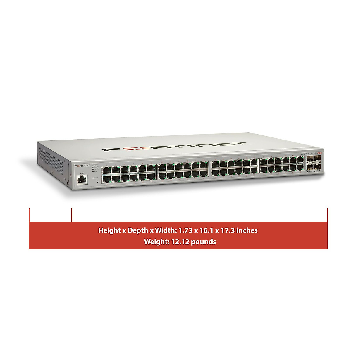Fortinet FortiSwitch - 248E-POE Layer 2/3 PoE+ Switch (FS-248E-POE)