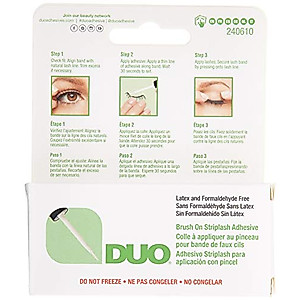 Duo Brush-On Striplash Adhesive White/Clear, 0.18 Ounce (Pack of 2)