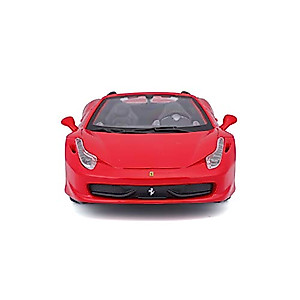 Bburago B18-26017 1:24 Scale Race and Play of The Ferrari 458 Spider Sports Car Die-Cast Model