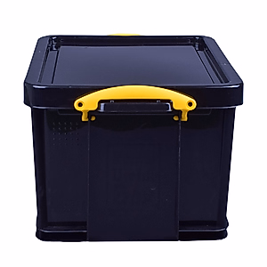 Really Useful 35L Recycled Plastic Storage Box Black 35Black R