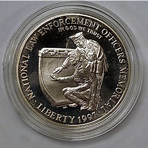 1997 P National Law Enforcement Officers Memorial Commemorative Proof $1 OGP US Mint