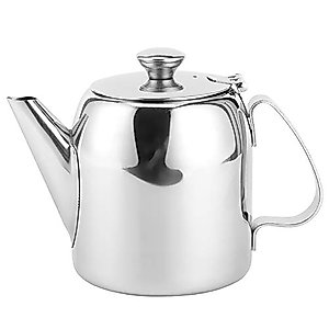 Stainless Steel Tea Pot, Household Coffee Pot Cold Water Kettle, Short Spout Cold Drink Kettle for Coffee Tea Beverages(S)